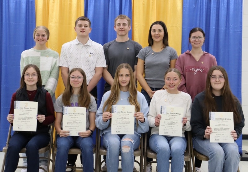 Burwell Public Schools - Rodeo Chapter of NHS Inducts Ten Members in 2025